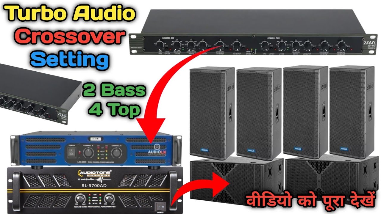Turbo Audio Crossover 123XL | Connection Review and setting || 2 - way ...