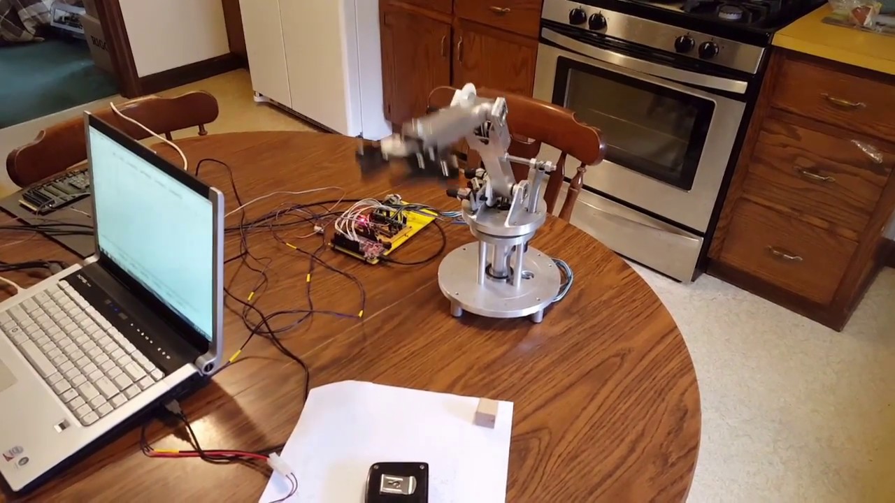 Arm with Encoder and Current Feedback - YouTube