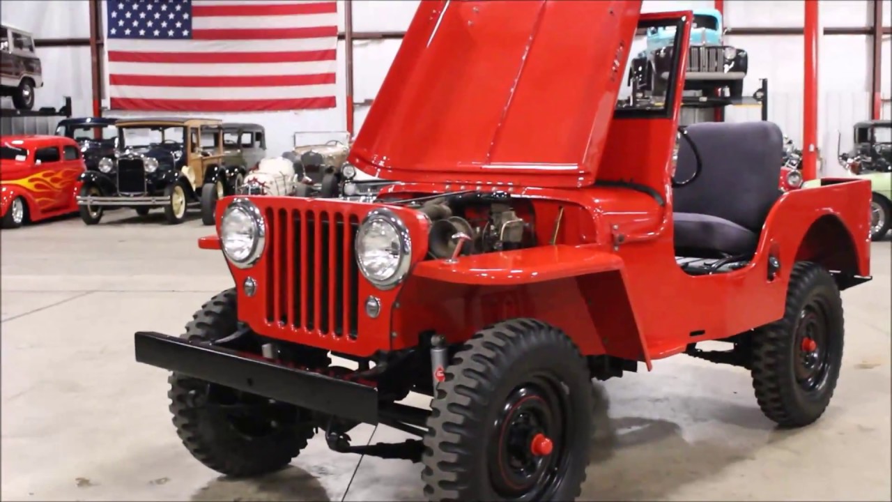 1948 Willys jeep CJ 2A - YouTube