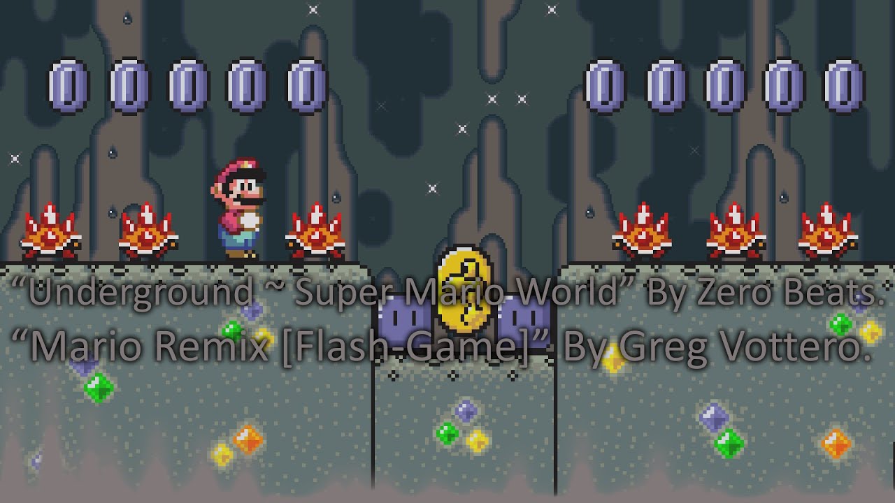 Mario Remix (Flash-Game) ~ Underground (Super Mario World) SOUNDTRACK ...