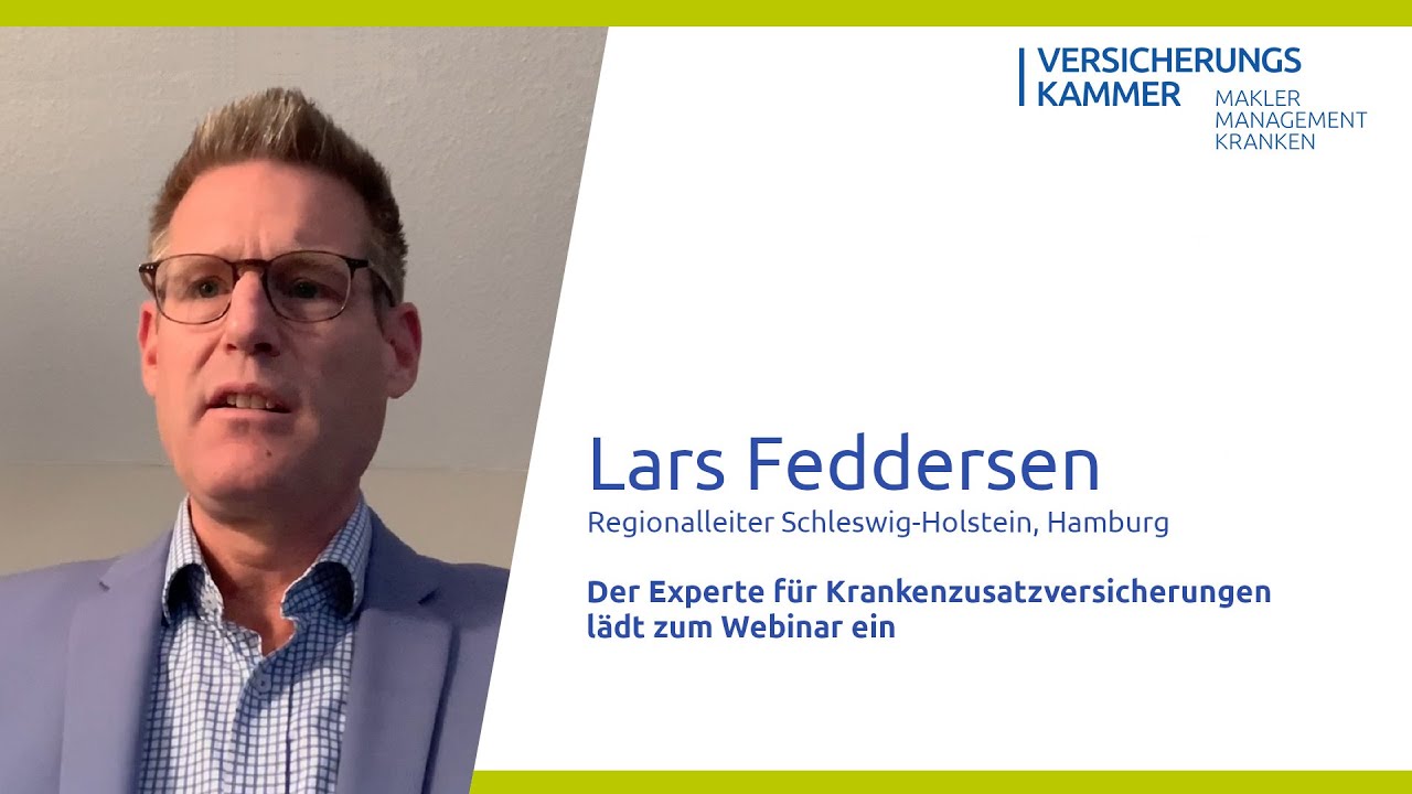 Lars Feddersen lädt zum Webinar ein | Zahnzusatzversicherung ...