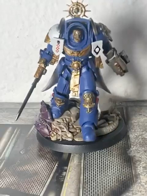Ultramarines Terminator Captain Goes To War — Warhammer 40K Miniature ...