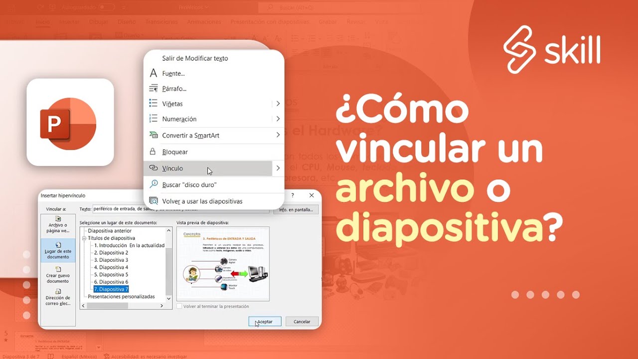 ¿CÓMO VINCULAR UN ARCHIVO O DIAPOSITIVA EN POWERPOINT? - YouTube