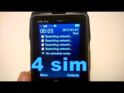 XP6 Pro GSm old Man 4SIM Phone - YouTube