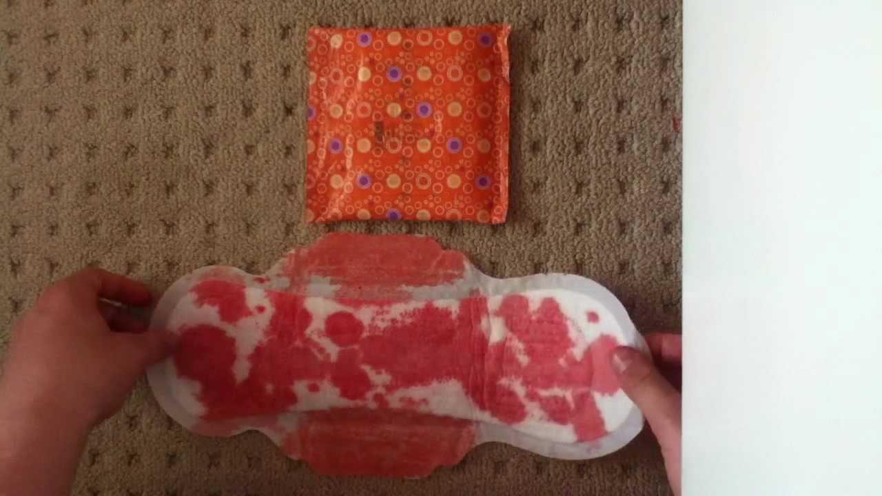Libra exta long super plus pad review & absorbancy test - YouTube