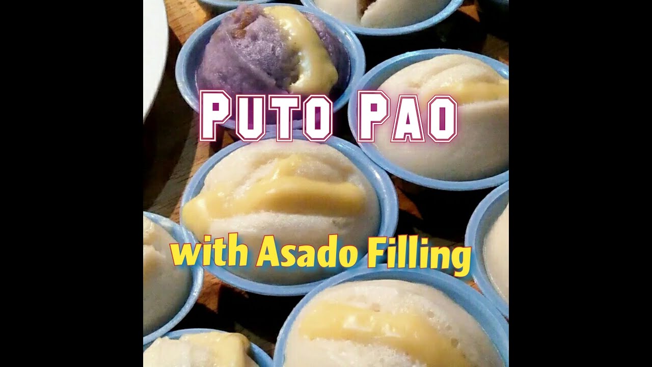 Puto Pao, Puto Cheese with Pork Asado, Puto Recipe||How to make Puto ...