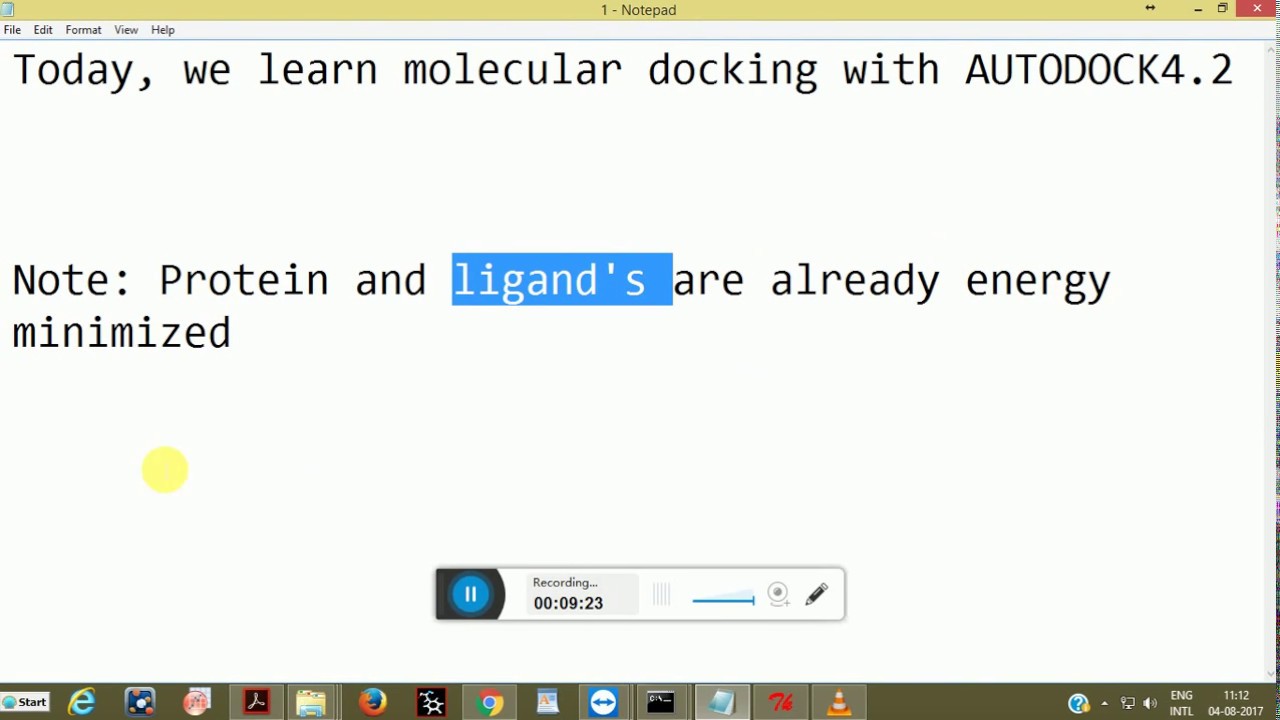 AutoDock 4: Molecular Docking - YouTube