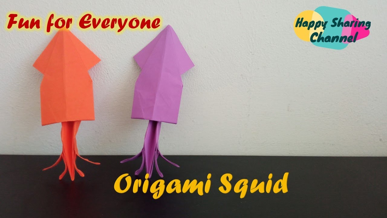 Origami Squid - Fun For Everyone - YouTube