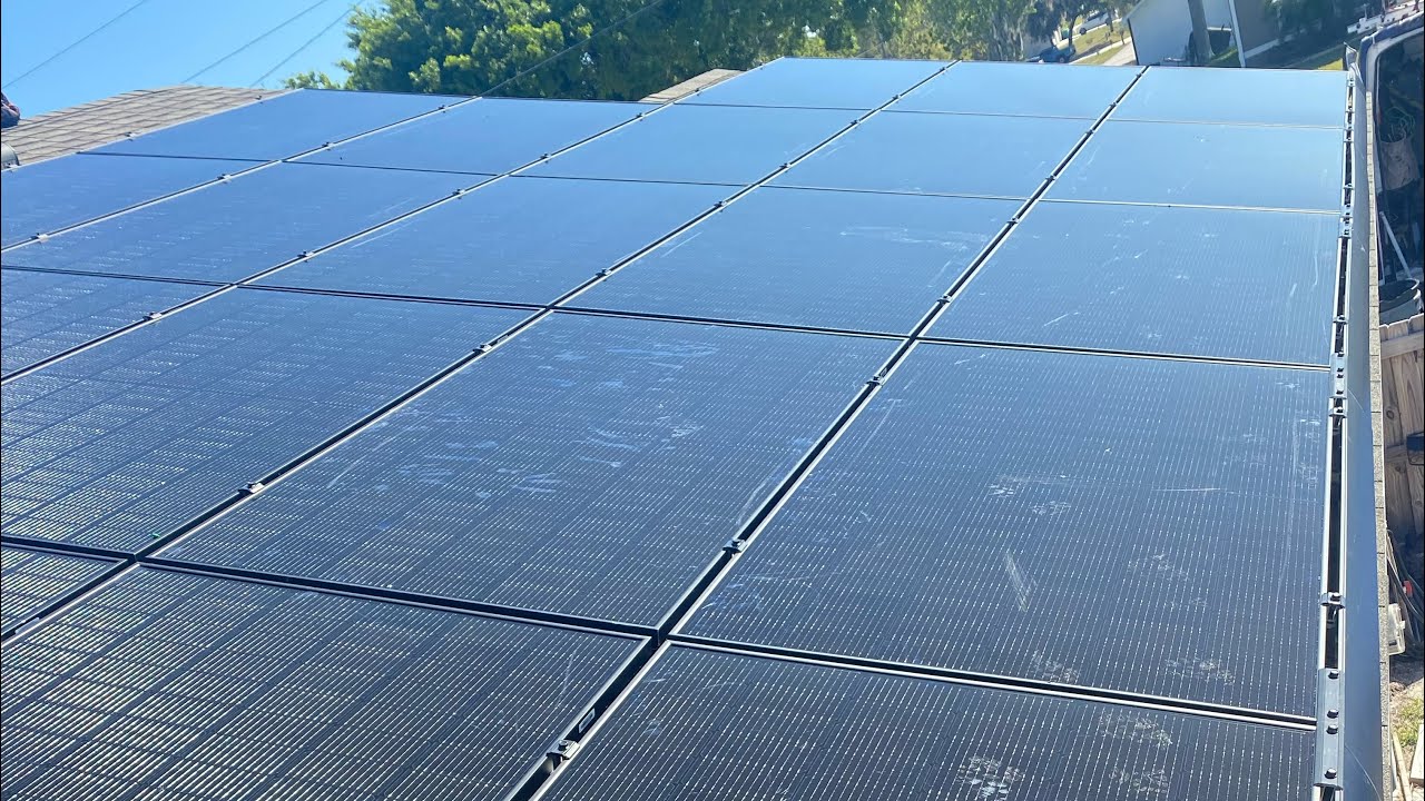 Solar panels full installation of the day - YouTube