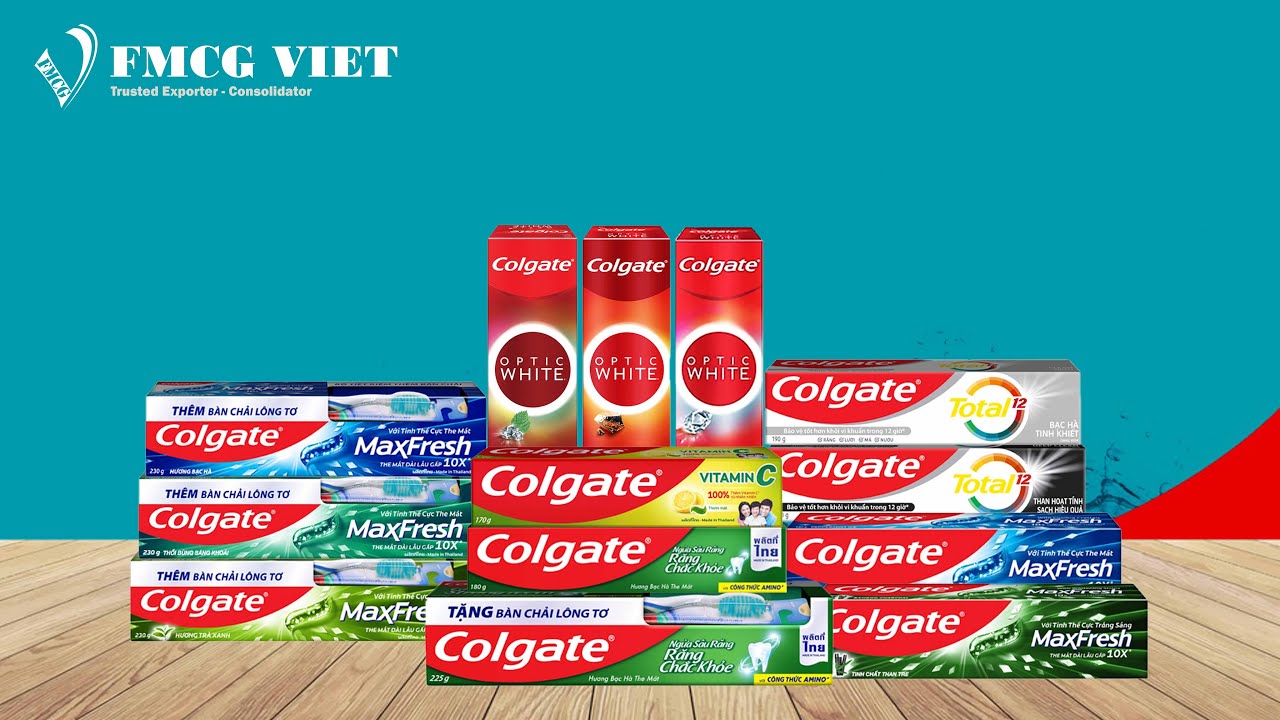 FMCG Viet Exporter Wholesaler Colgate Toothpaste from Viet Nam ! - YouTube