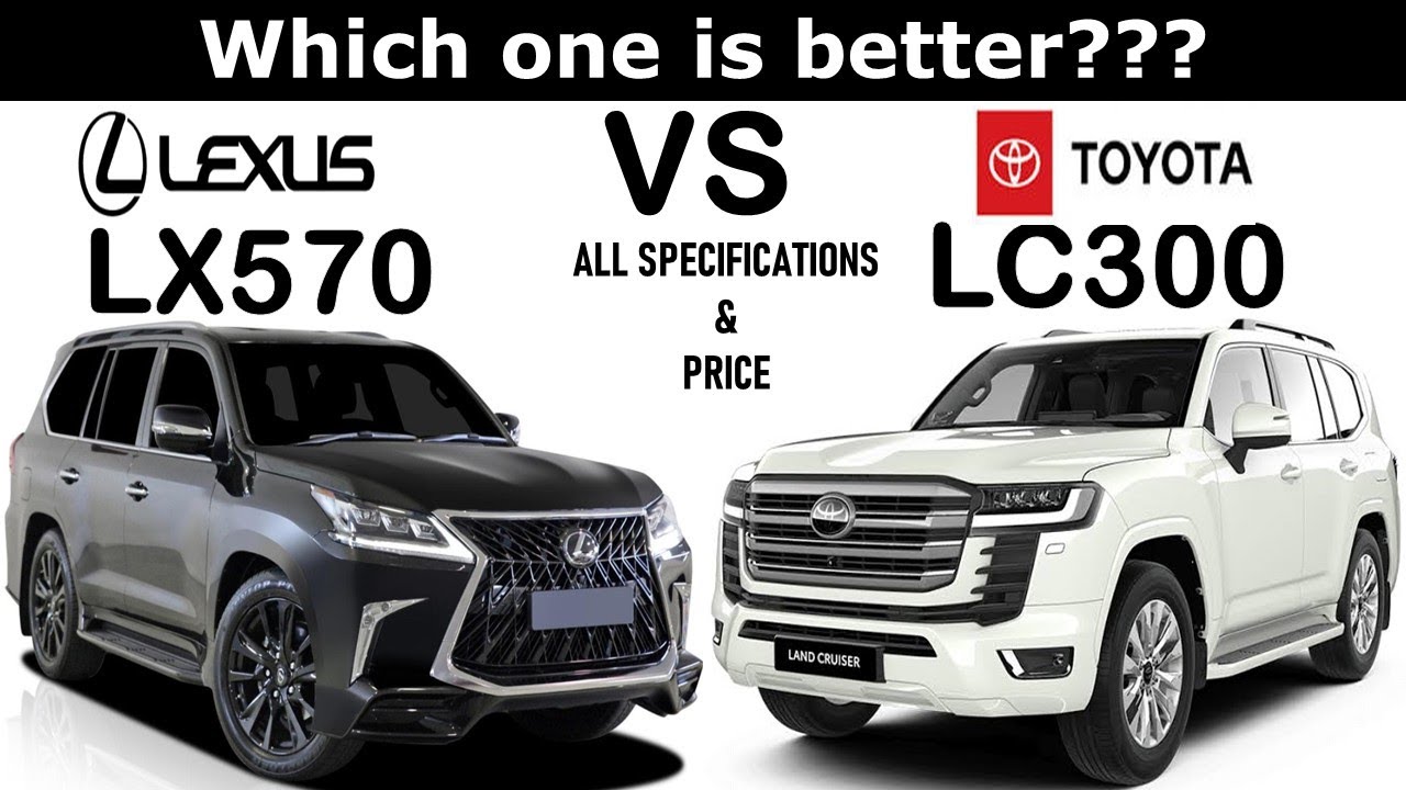Lexus LX570 Vs ALL NEW Toyota LANDCRUISER LC300 | Comparison of Lexus ...