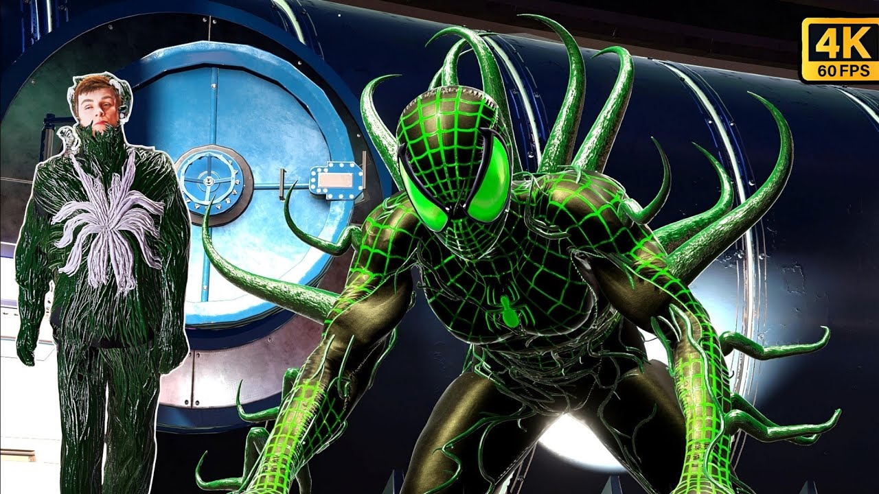 Marvel Nemesis with Symbiote Tendrils: Green Suit Transformation - YouTube