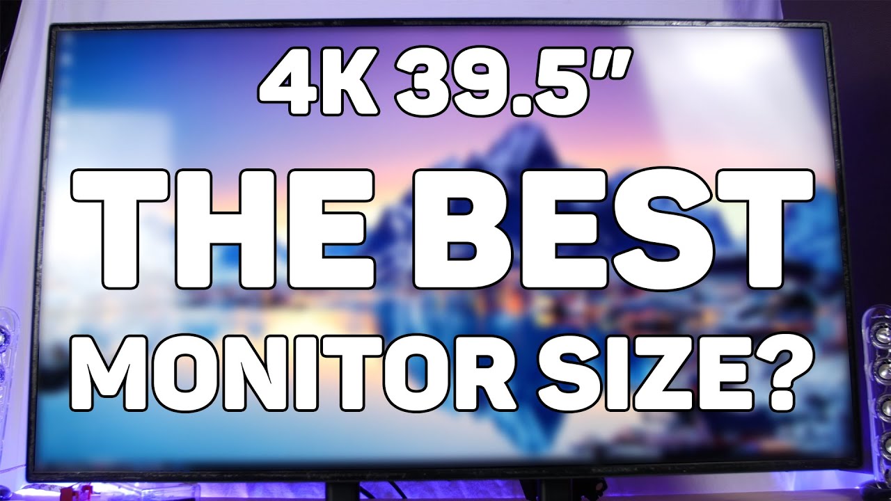 The Ultimate Work & Gaming Monitor? 4K 39.5 Inch - YouTube