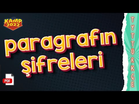 Paragrafın Şifreleri 🔓 | TYT Türkçe #Kamp2022 #tyt2022PAR1