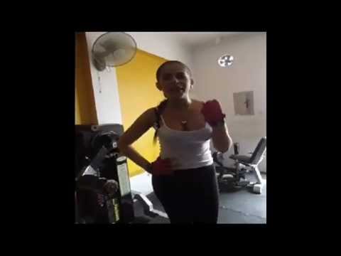 Gisela Avendaño en el gym