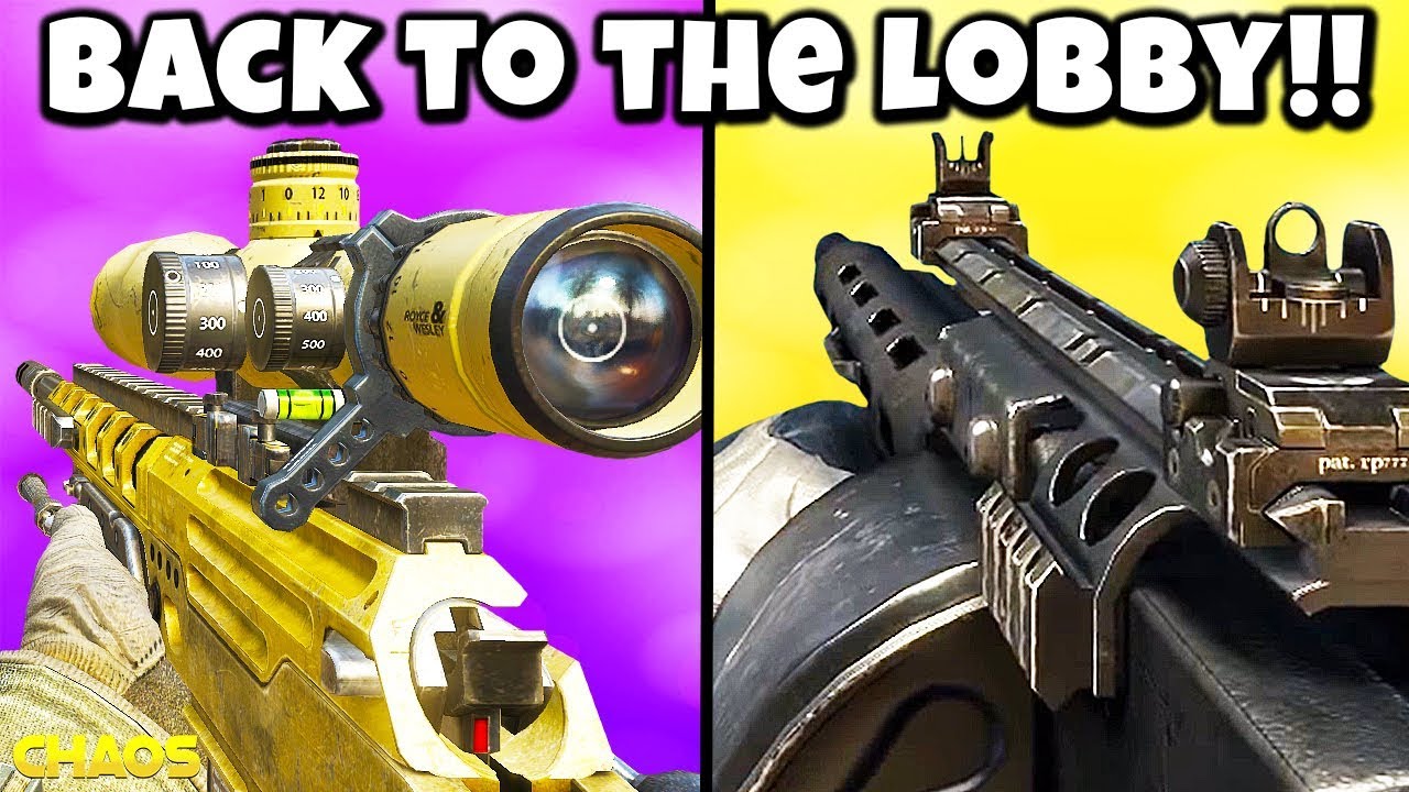 Top 10 BACK TO THE LOBBY Guns in Cod History - YouTube