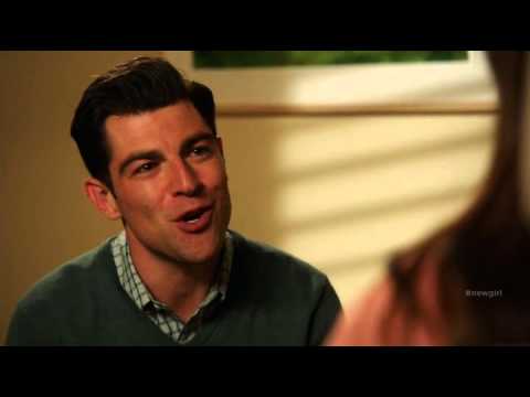 Schmidt saying goodbye to Ceces boobs, hilarious New Girl