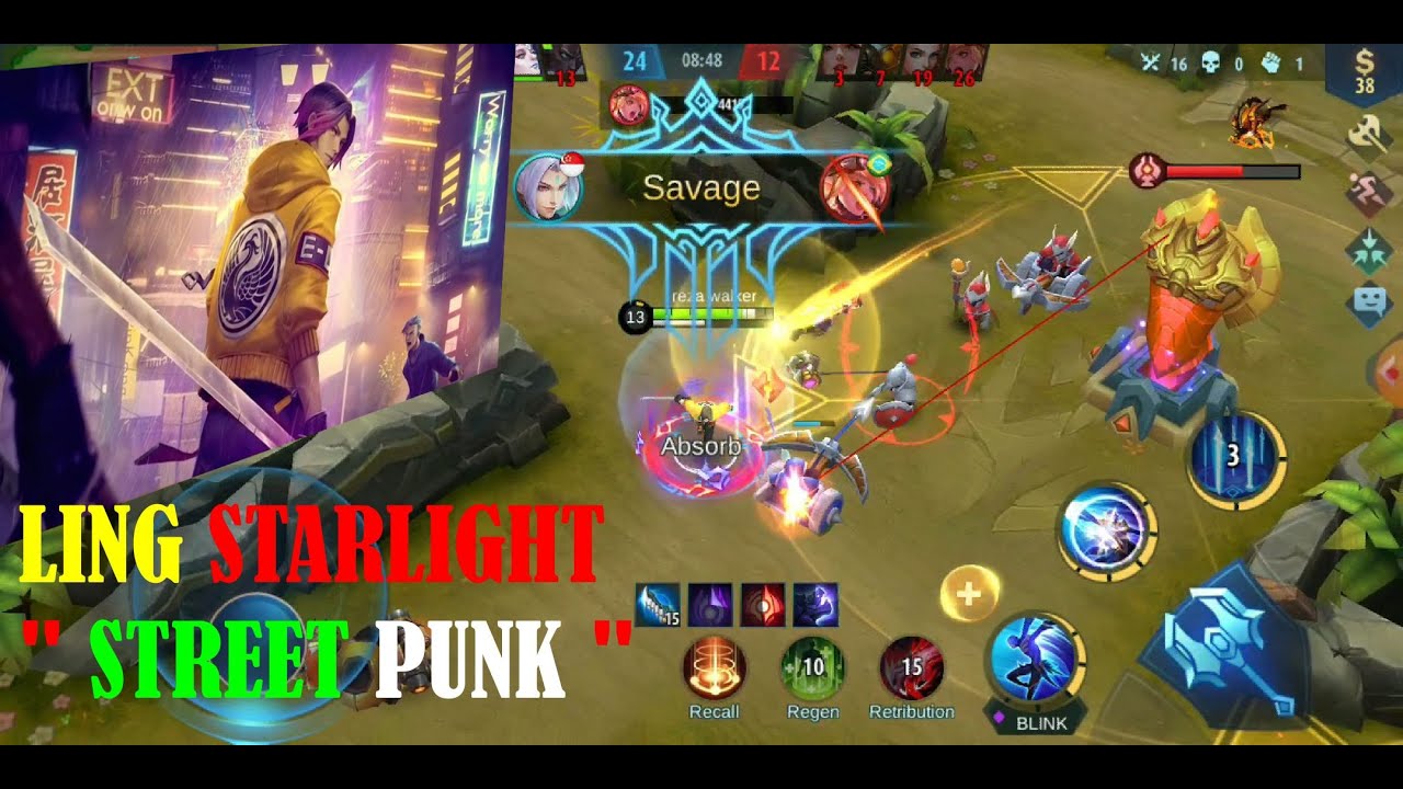 REVIEW SKIN STARLIGHT MEMBER LING " STREET PUNK " - YouTube