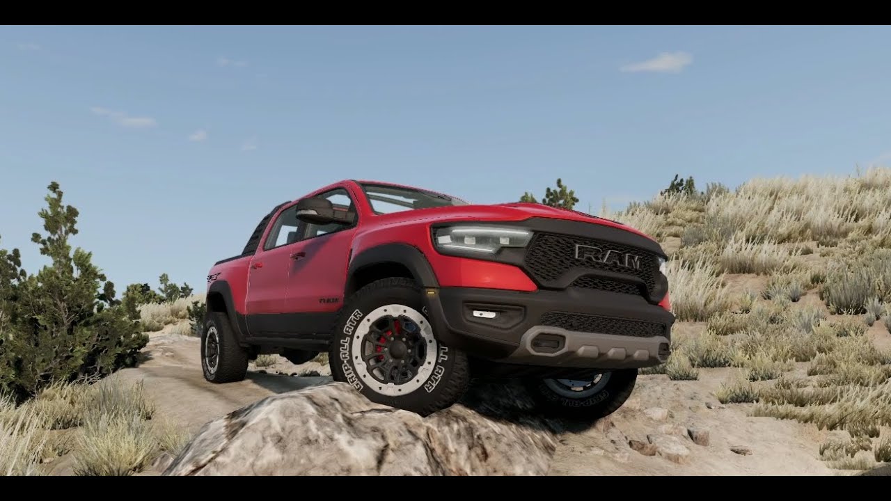 RAM 1500 realistic offroad - rock climbing | BeamNG.drive - YouTube