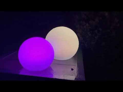 Lunieres Orb- Solar Powered Light Up Colour Changing Orb - YouTube