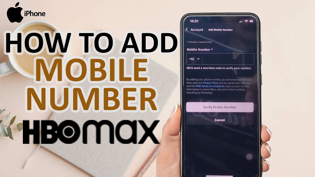 How To Add Mobile Number In HBO Max On iPhone - YouTube