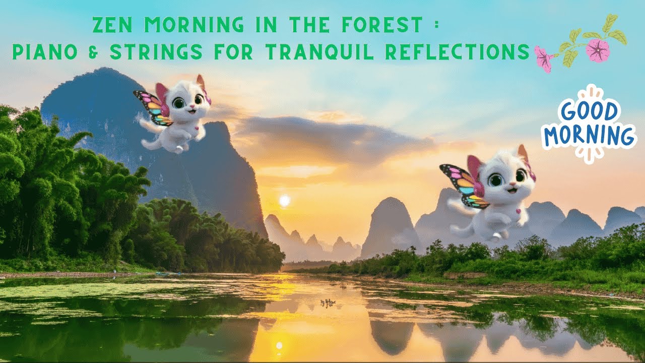 Zen Morning in the Forest: Piano 🎹🎹& Strings for Tranquil Reflections🎶🌸🌿🎶💖💖 - YouTube
