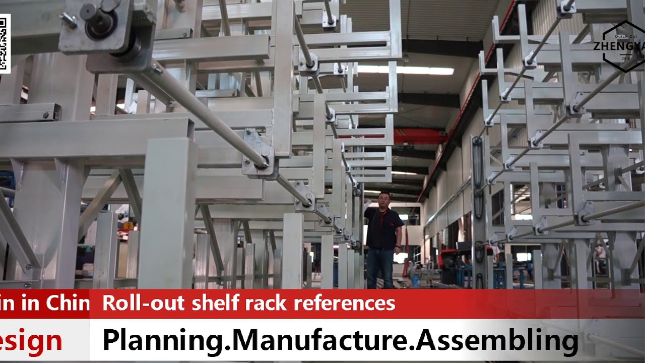 Bar shelves Round steel storage racks Steel stacking racks - YouTube