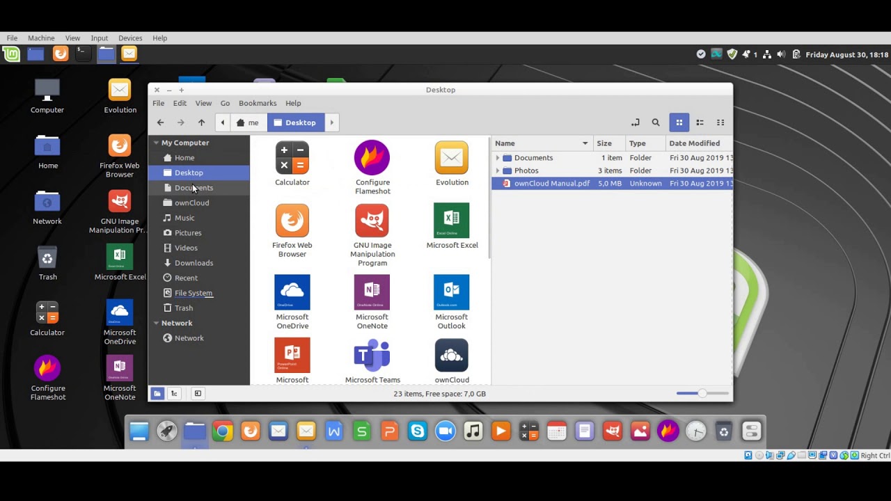 Feather Information Linux Mint workstation desktop - YouTube