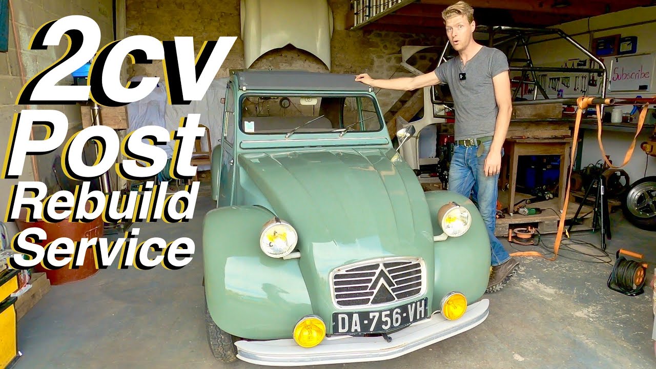 Citroen 2cv First Service After Rebuild - YouTube