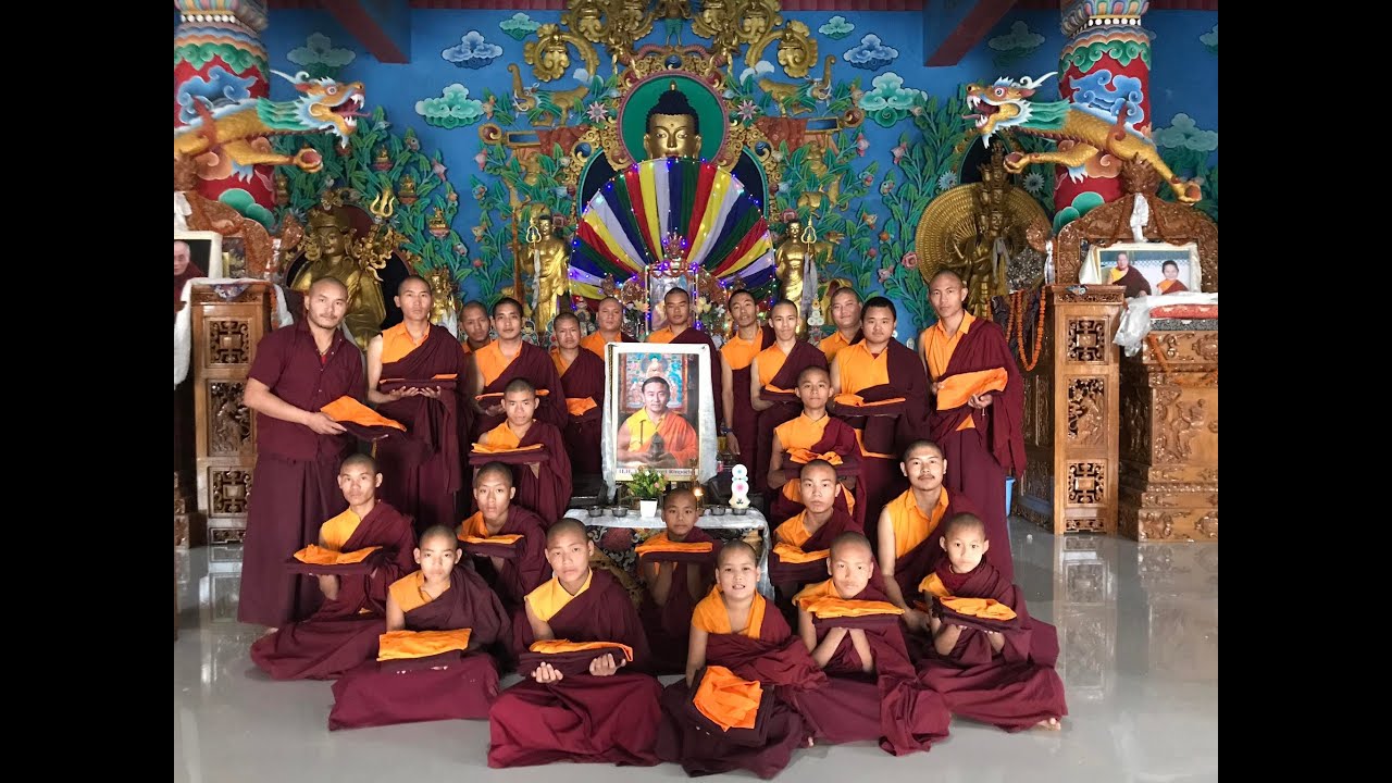 Tsori School for Tibetan Children, Monks Receive Clothing 2022 - YouTube