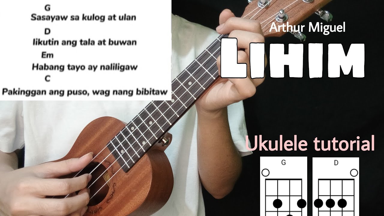 Lihim - Arthur Miguel (Ukulele tutorial / EASY 4 Chords with lyrics ...