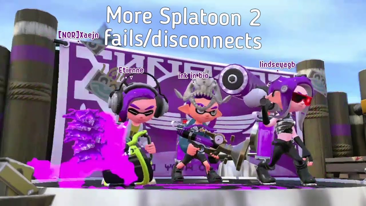 Some more fails and disconnects (Splatoon 2) - YouTube