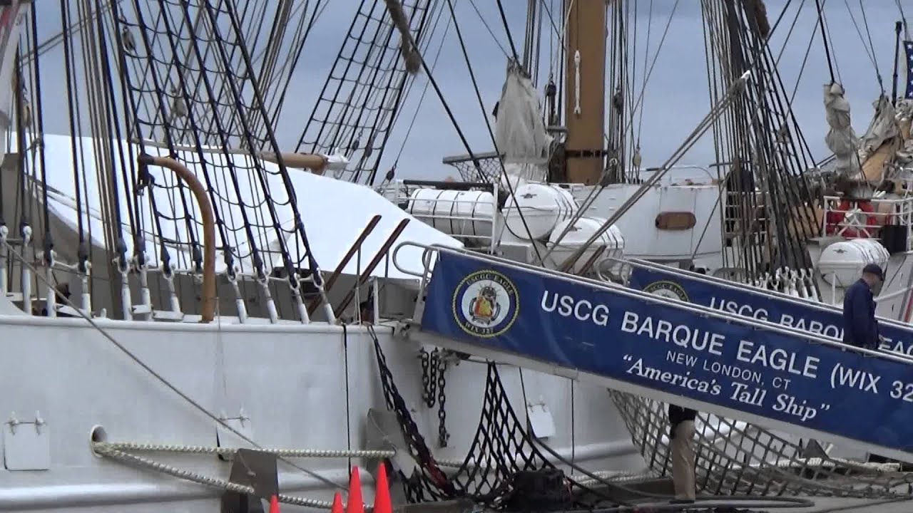 U.S. Coast Guard Barque Training Ship Eagle - YouTube