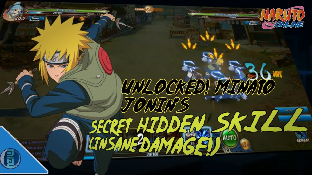 Naruto online[INA] UNLOCKED! Minato Jonin's SECRET Hidden Skill(INSANE DAMAGE!) - YouTube