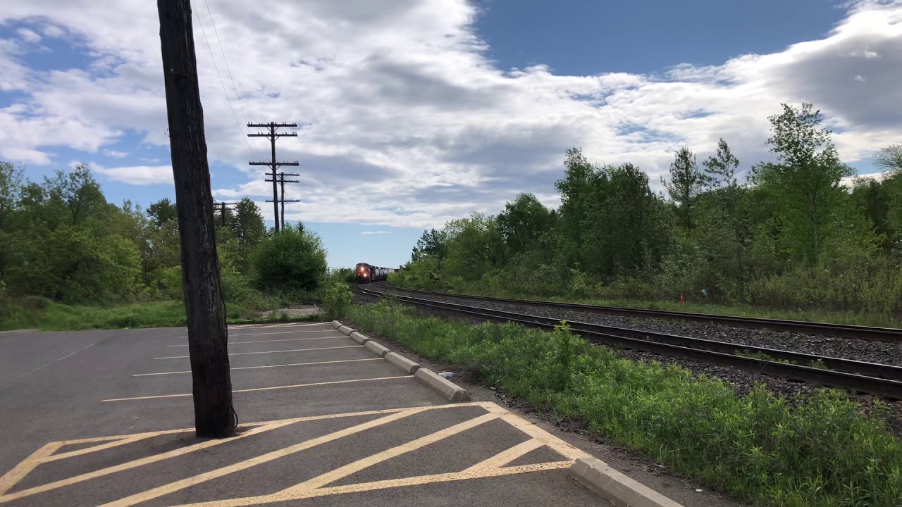 CN Freight Train Passes Port Hope Via Station - YouTube