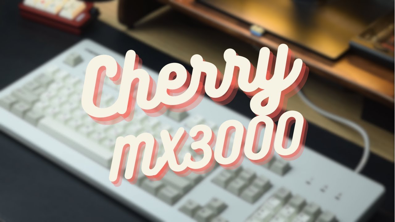 Cherry MX3000 - Sound from an old keyboard - YouTube