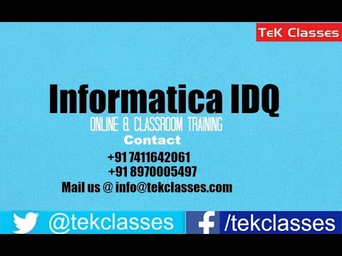 Informatica idq training| informatica idq tutorial |Informatica idq ...