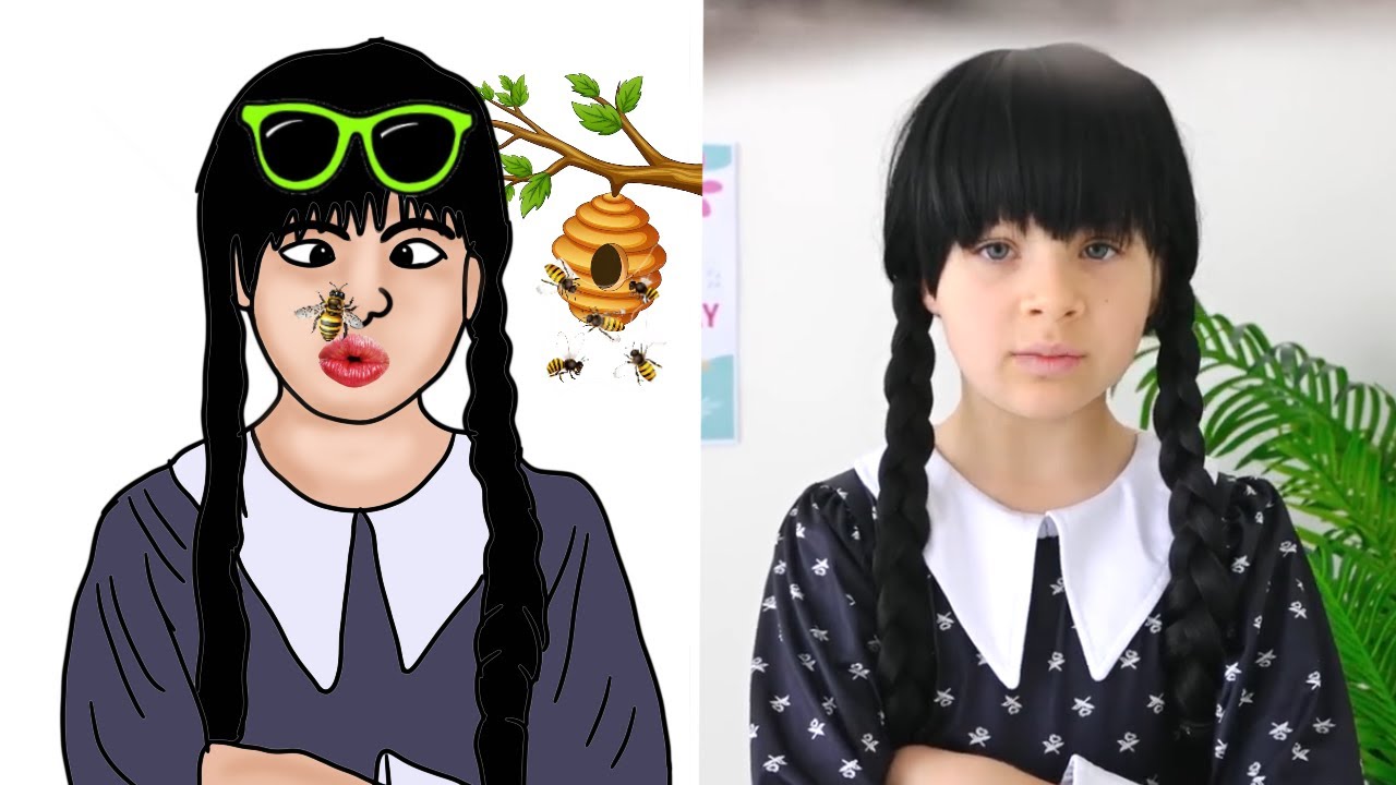 Diana Wednesday and School Friendship Story Funny Drawing Meme - YouTube