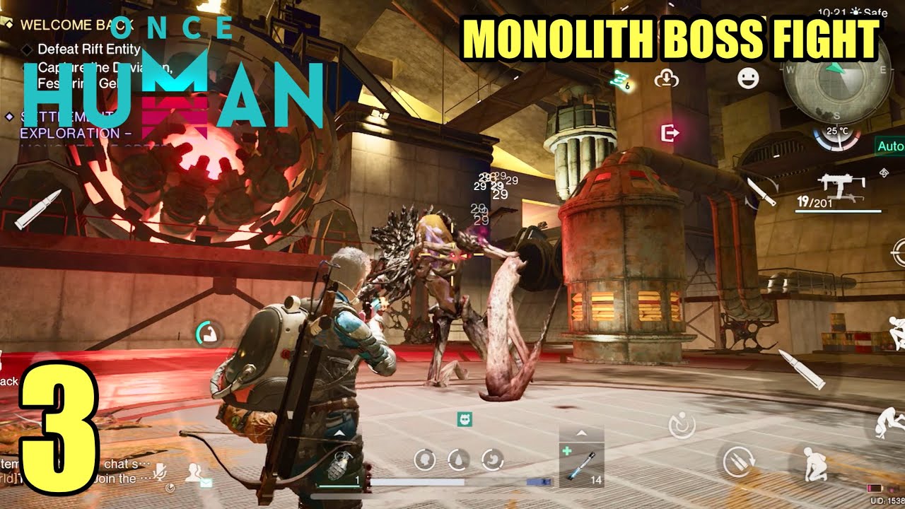 ONCE HUMAN | iOS | Ultra Graphics | Monolith First Boss Fight ...