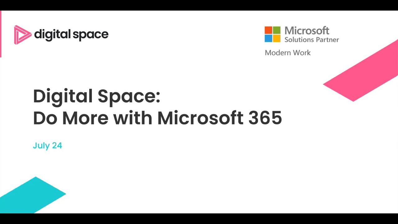 Do More With Microsoft | Digital Space - YouTube