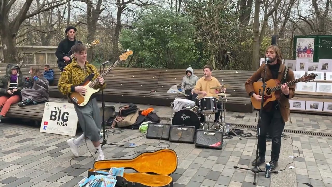 NEW! Sympathy For The Devil cover by The Big Push band - Busking in ...