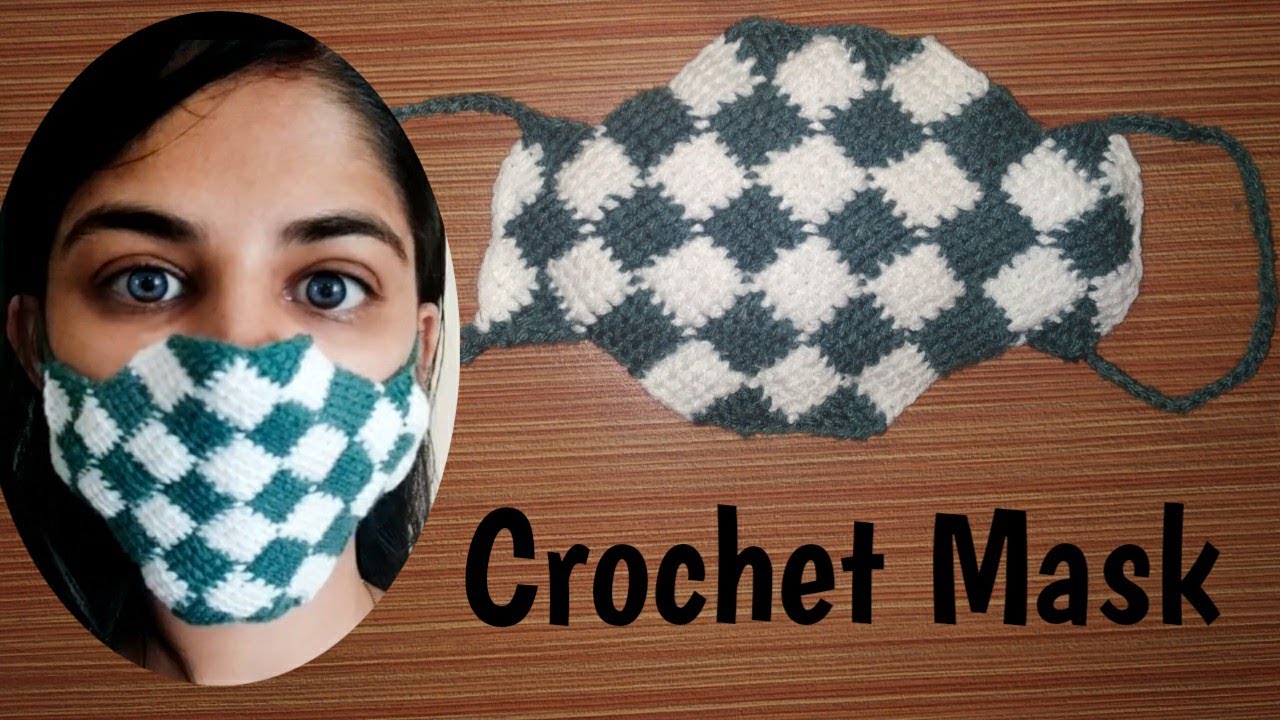 How to Crochet Quick and Easy Face Mask #crochettutorial # ...
