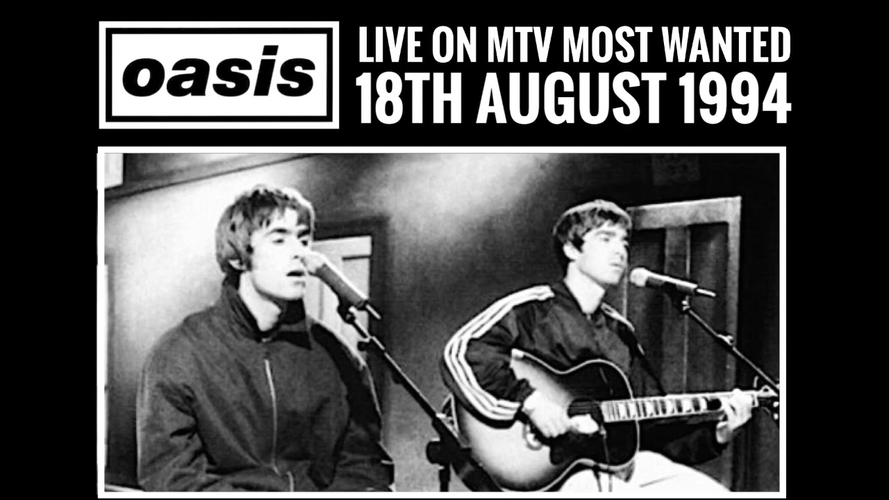 Oasis - Live on MTV Most Wanted (18th August 1994) - YouTube
