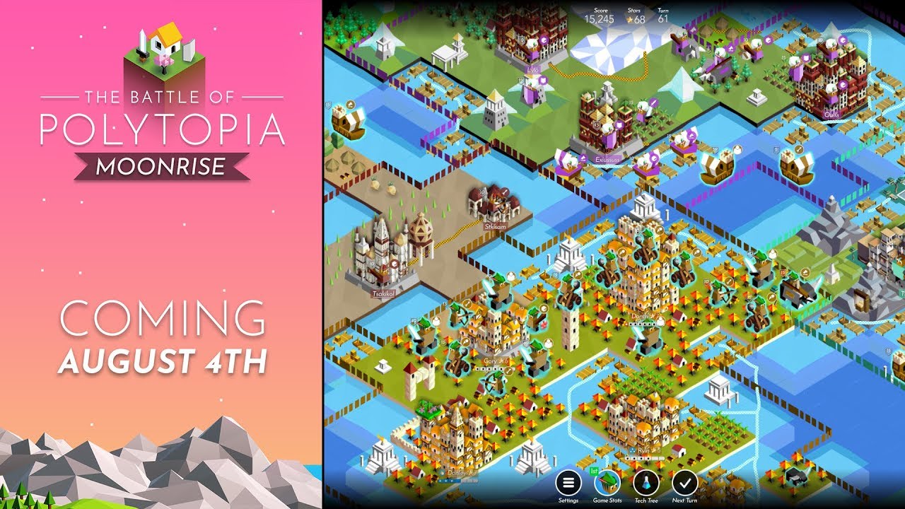 Playing 4X game The Battle of Polytopia on PC