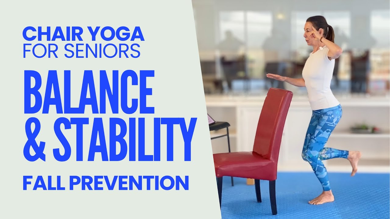 Fall Prevention Chair Yoga // 60 Min Balance, Glute Strength ...