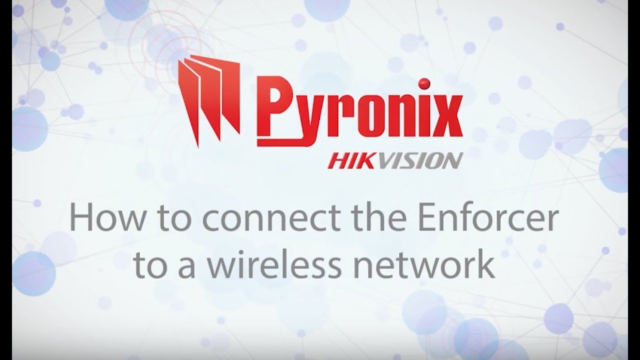 How to connect the Enforcer to a wireless network - YouTube