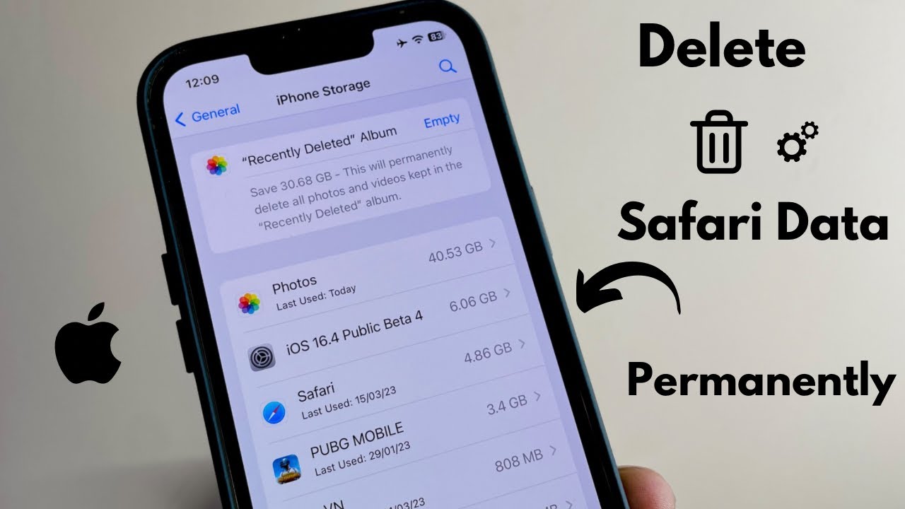 Clear Safari Browser Data in iPhone storage || How to free up iPhone ...