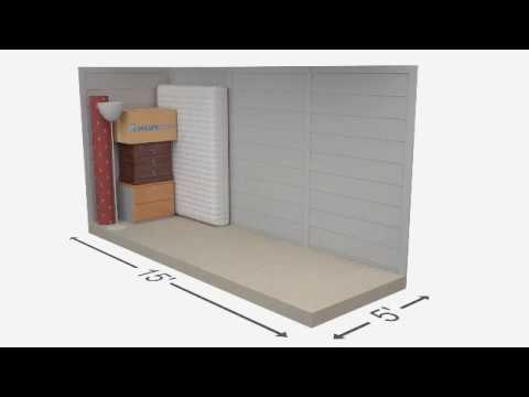 5x15 Storage Unit size guides - YouTube