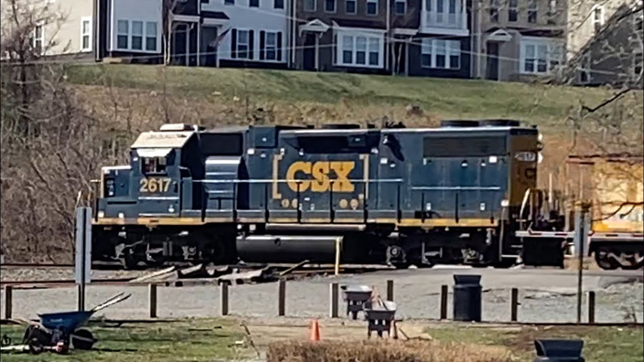 THE SHORTEST CSX TRAIN I’VE EVER SEEN! CSX L133-26 @ Cherry Hill, VA ...