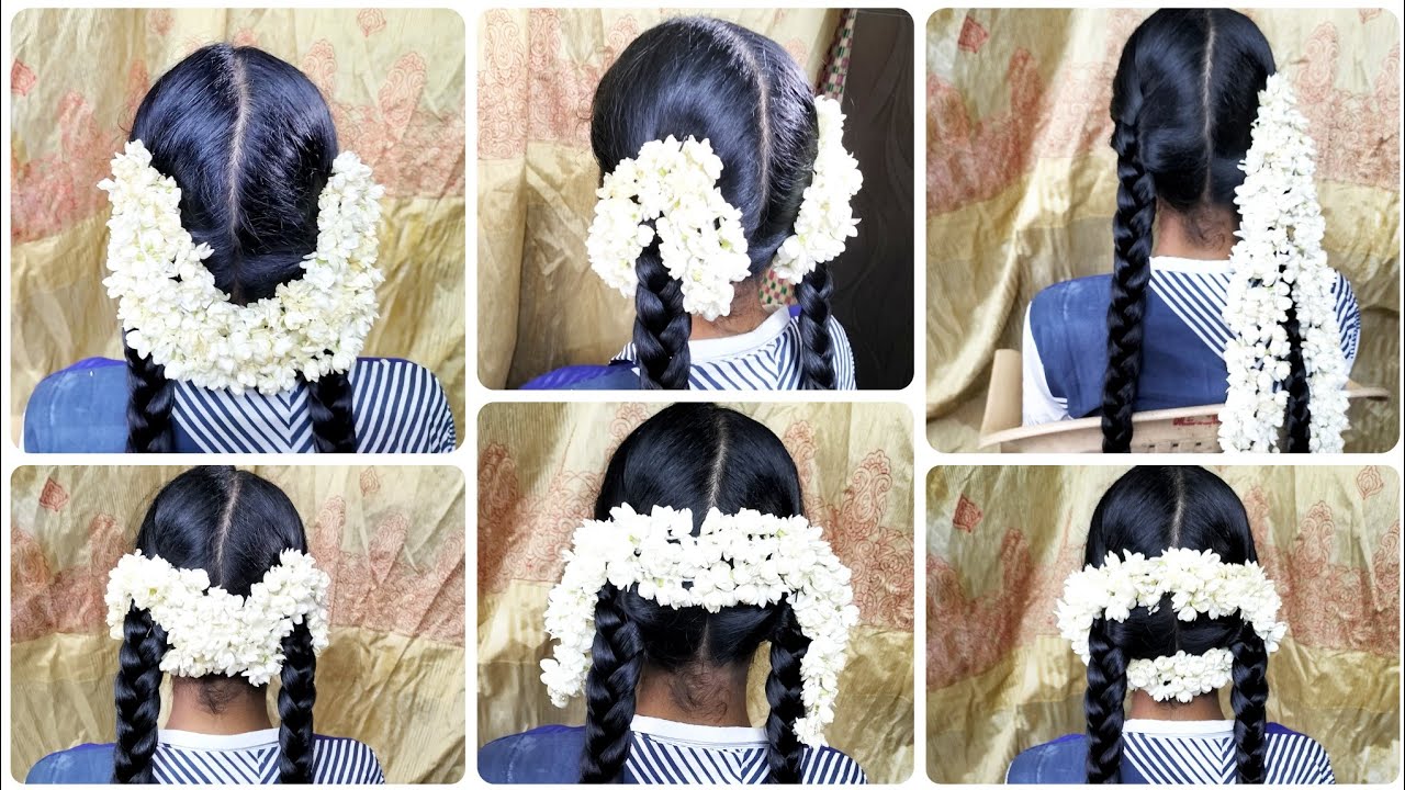 Children's Hairstyle/Jasmine Flower Decoration🌺/Back to School ...